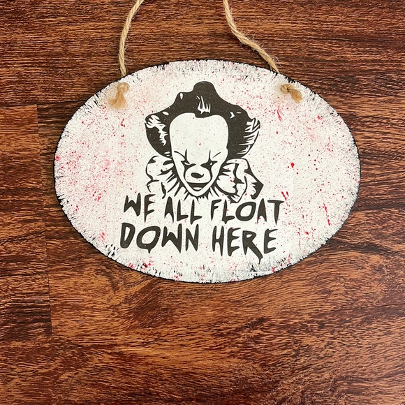 Wall Decor | 215 Halloween Hand Made Sign Pennywise From It | Poshmark